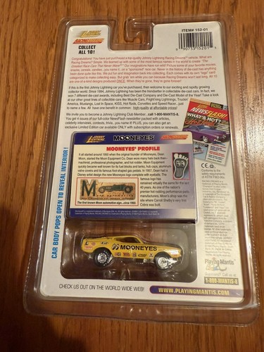 Johnny Lightning MoonEyes Funny Car Racing Dreams One Time Production ...