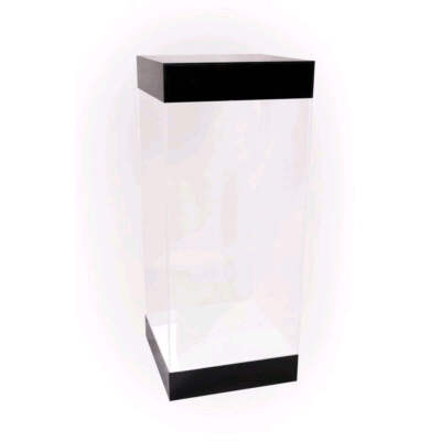 Light-Up Acrylic Display Case 204 x 204 x 400mm Top-Lit LED Acrylic ...