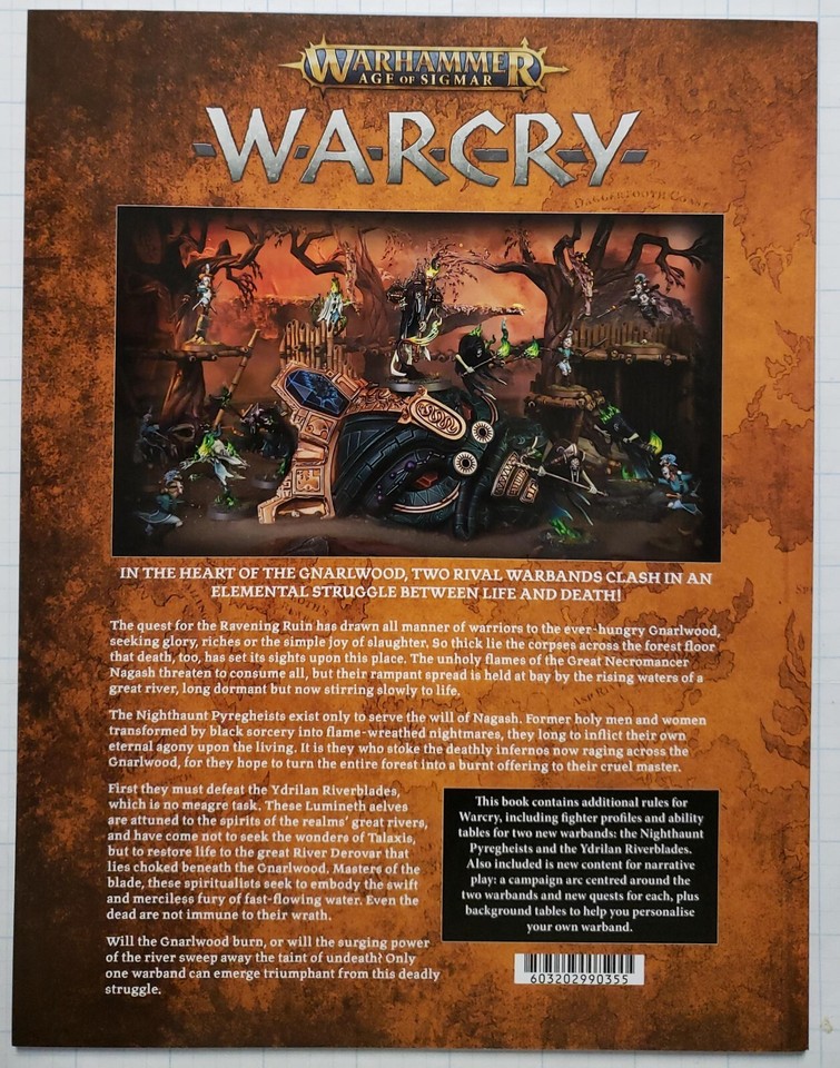 Warhammer Warcry Bits Pyre & Flood Warband Tome & Cards Pack | eBay