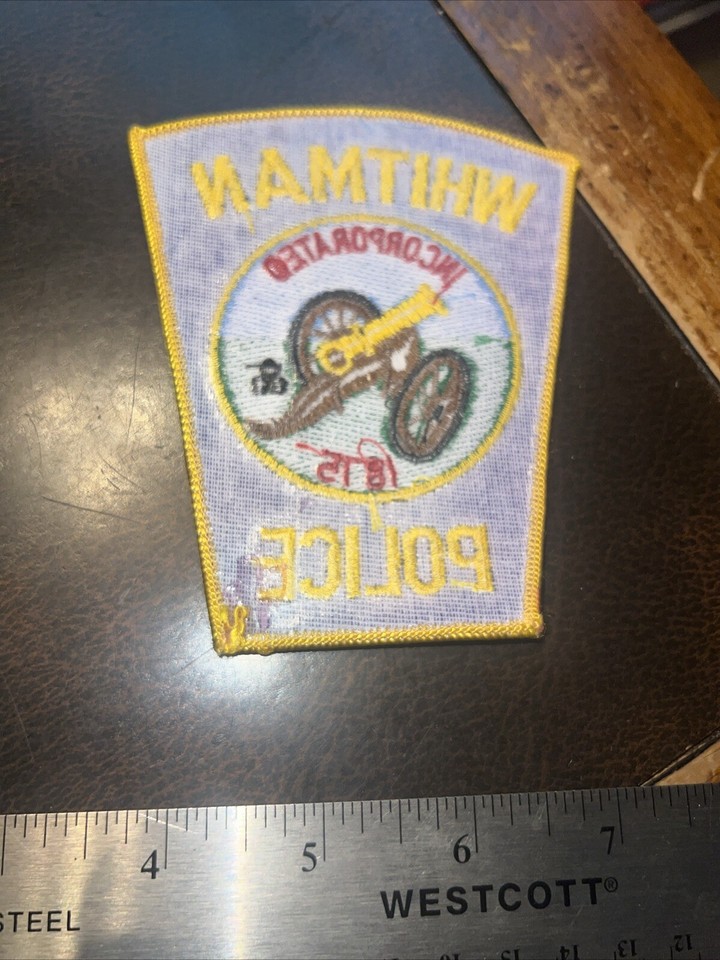 Vintage Obsolete Whitman Police Department Patch | eBay