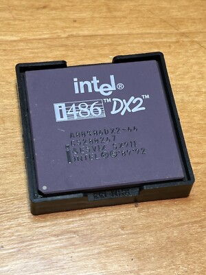 Vintage Rare CPU Intel i486DX2/66 A80486DX2-66 SX911 With Case | eBay
