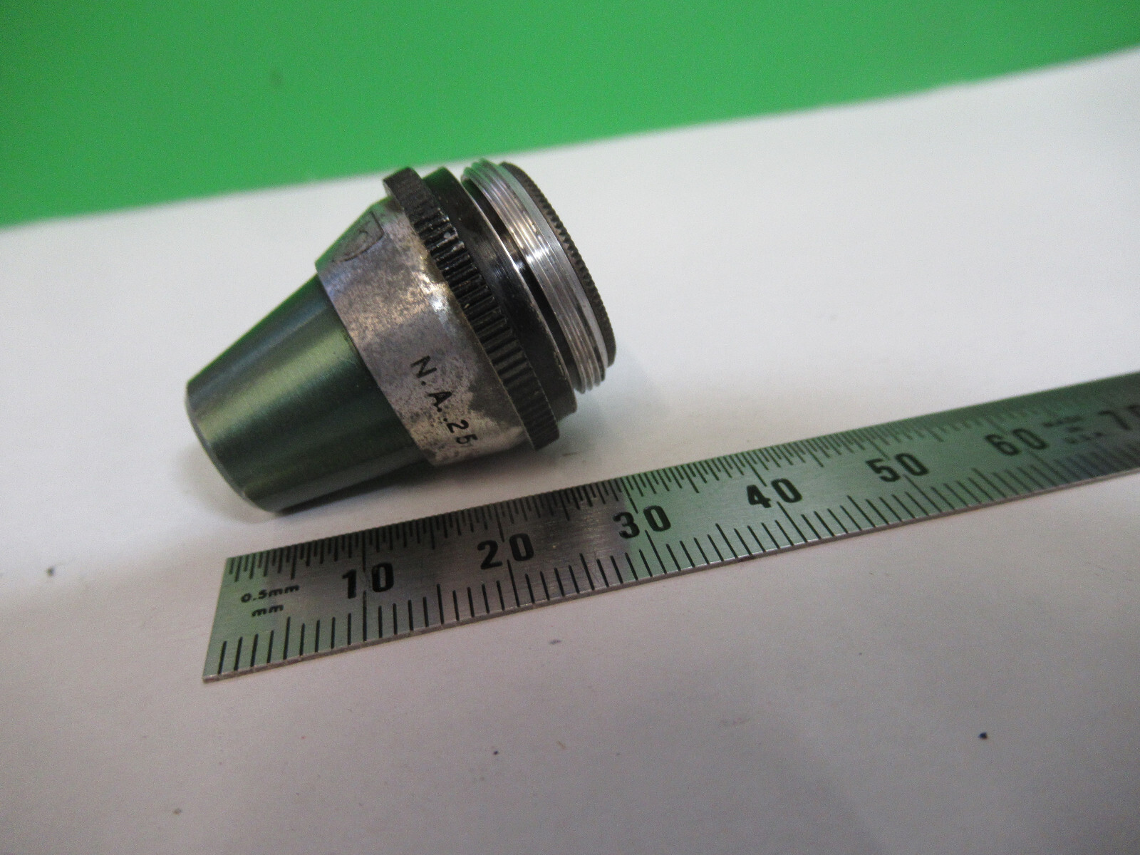 SPENCER AO OPTICS OBJECTIVE 10X RARE LENS MICROSCOPE PART