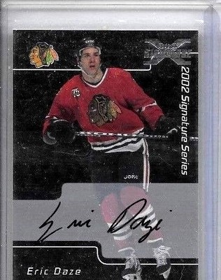 ERIC DAZE 2002-03 ITG X SIGNATURE SILVER CERTIFIED AUTOGRAPH ~ SP HIGH ...