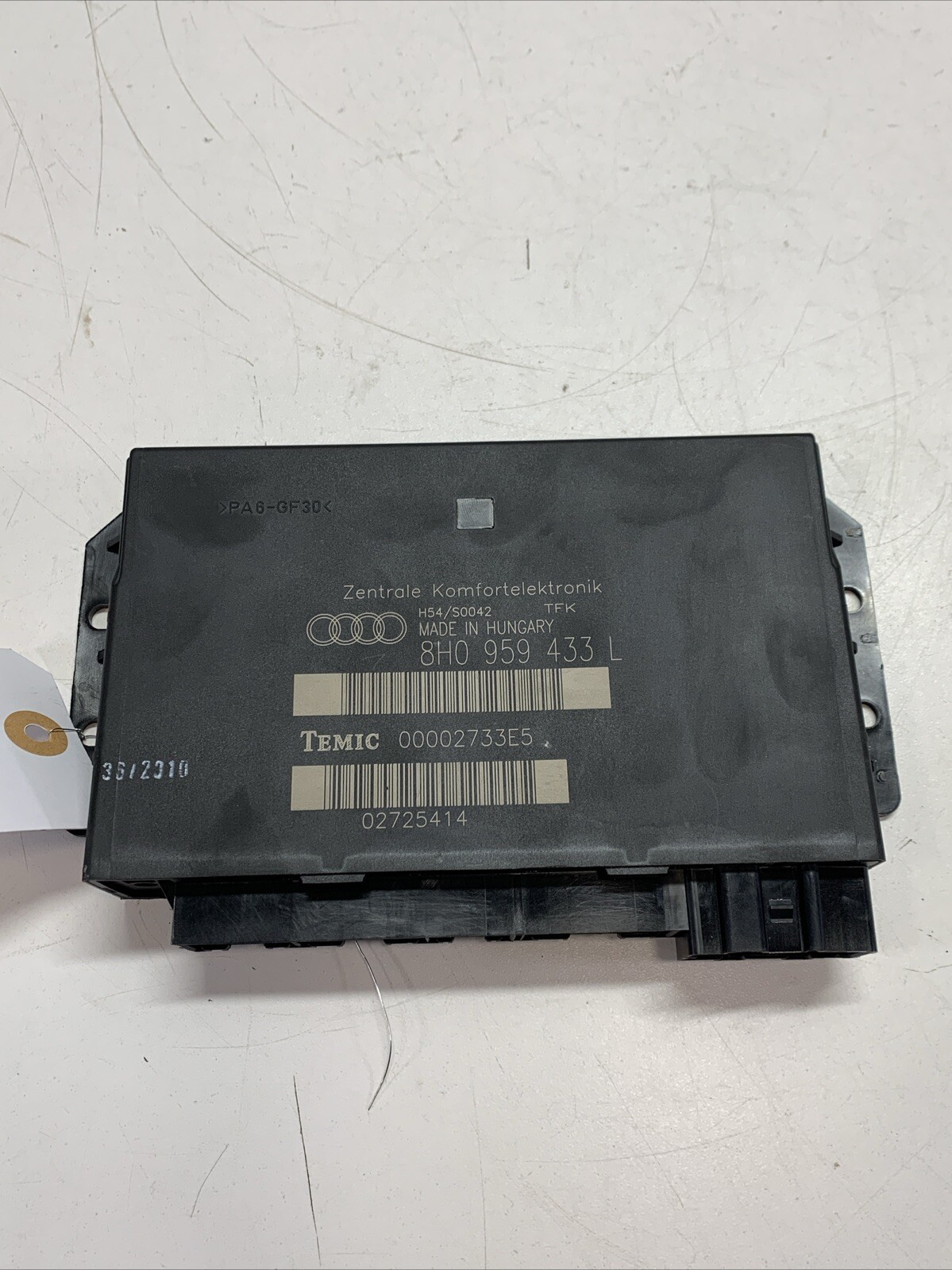 8H0959433C | 2003 - 2009 AUDI A4 S4 CONVERTIBLE COMFORT CONTROL MODULE ...