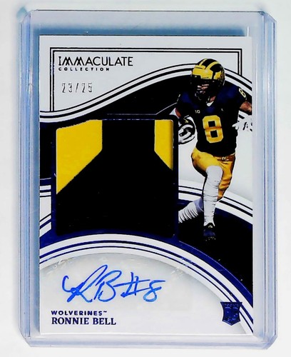 2023 Panini Immaculate #39 Ronnie Bell Rookie Patch Autographs Blue ...