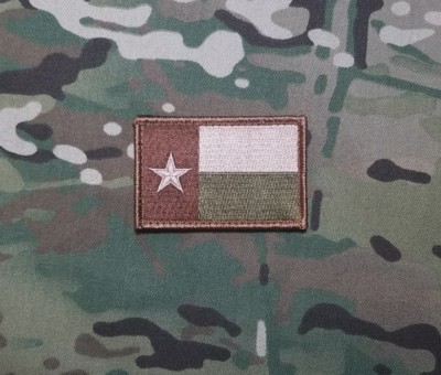 Texas Multicam Embroidered Patch Tan Green Tactical Military Morale ...