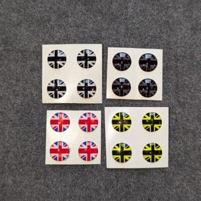 SMALL GEL DOMED UNION JACK STICKERS - CHOOSE COLOUR - 4X 10mm | eBay UK