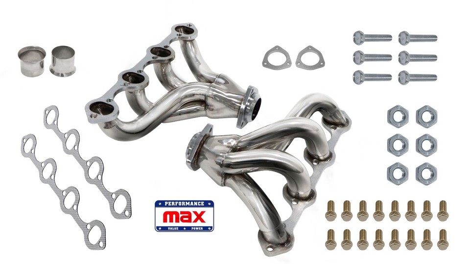 Stainless Steel-Exhaust Headers for Ford 289-302-351 V8 SBC Small Block ...