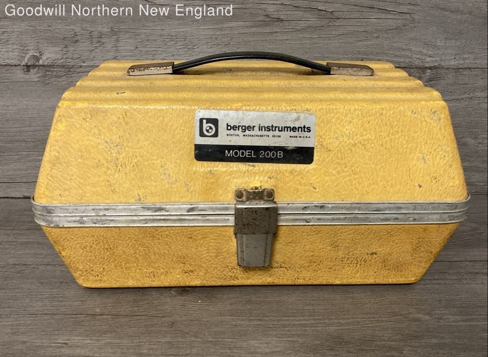 Berger Instruments Model 200B Surveying Tool Transit Level w/ Hard Case ...