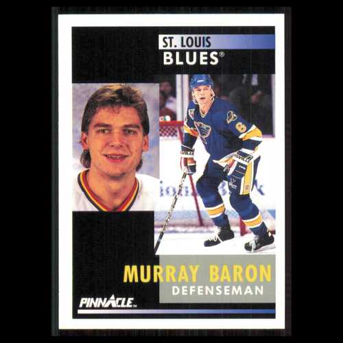 Murray Baron #204 1991 Pinnacle St. Louis Blues Hockey Card NHL NM | eBay