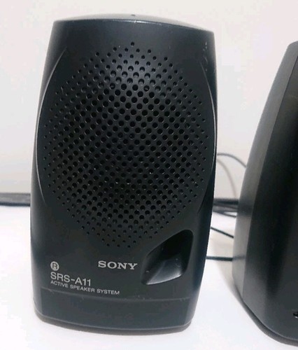 Vintage Sony Active Speaker System with AUX In for DISCMAN WALKMAN SRS ...