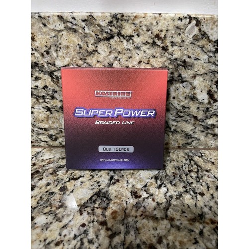 KastKing SuperPower Braided Fishing Line 150 Yards 8lb Gray Braided ...