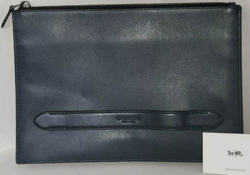COACH FOLIO LAPTOP BRIEFCASE BAG MENS MANHATTAN Green LEATHER BNWT NEW ...