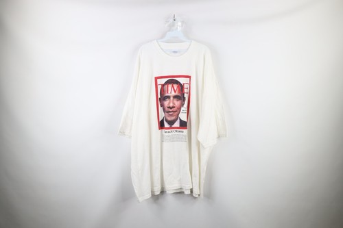 Vintage Mens 5XL Distressed Time Magazine Barack Obama Spell Out T ...