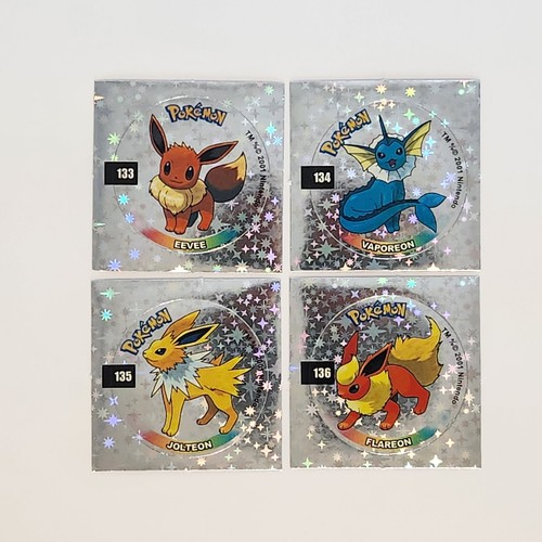Pokemon Tazo Slammer Sticker Pogs PERU Edition Foil Eeveelutions | eBay