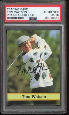 1993 Fax Pax Autographed Golf Card Tom Watson PSA/DNA Masters | eBay