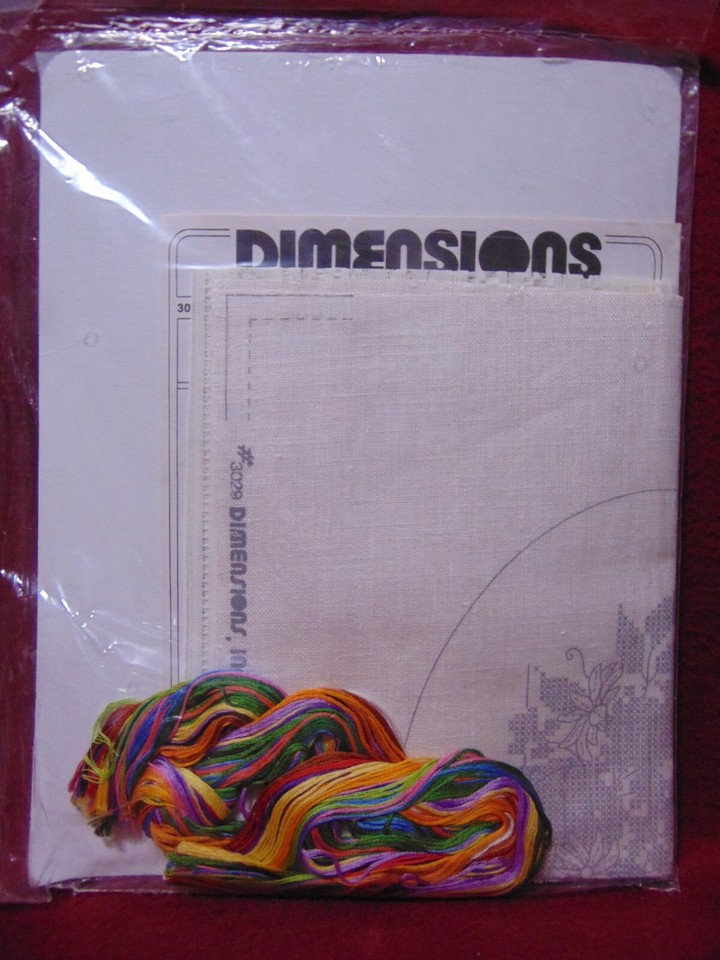 Dimensions SUMMER BOUQUET #3029 Counted Cross Stitch Kit Vtg. 1982 NEW ...