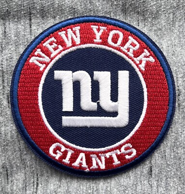 NEW YORK GIANTS EMBROIDERED IRON ON PATCH 3” DIAMETER - FREE SHIPPING ...