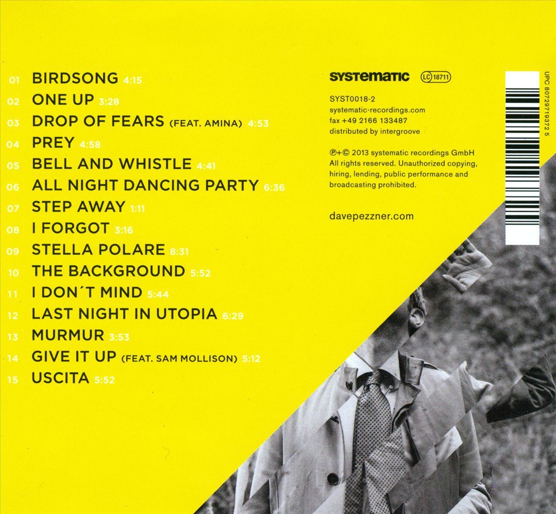 PEZZNER (DAVE PEZZNER) - LAST NIGHT IN UTOPIA NEW CD 807297193725| eBay