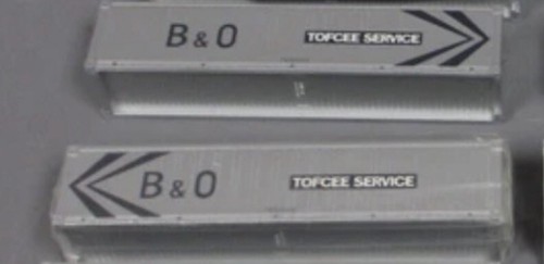 K-LINE BALTIMORE & OHIO 40’ INTERMODAL CONTAINER SET OF 2! O SCALE B&O ...