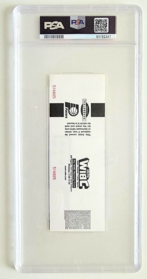 RARE Indiana Pacers 10/30/02 Houston Rockets Yao Ming NBA DEBUT 1st ...