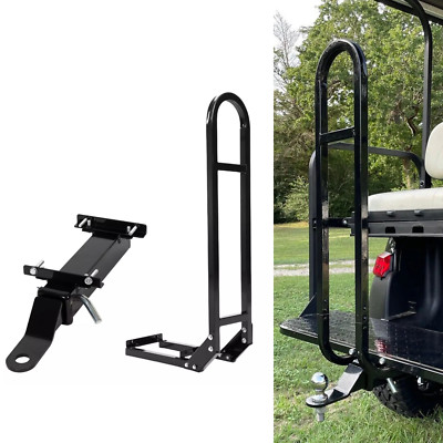 Golf Cart Rear Seat Safety Grab Bar Back Footrest Trailer Hitch For ...