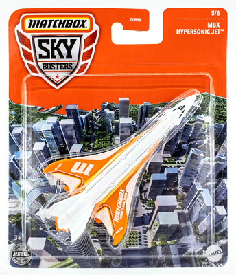 2022 Matchbox Sky Busters® GLR68 #5 MBX Hypersonic Jet WHITE | ORANGE ...