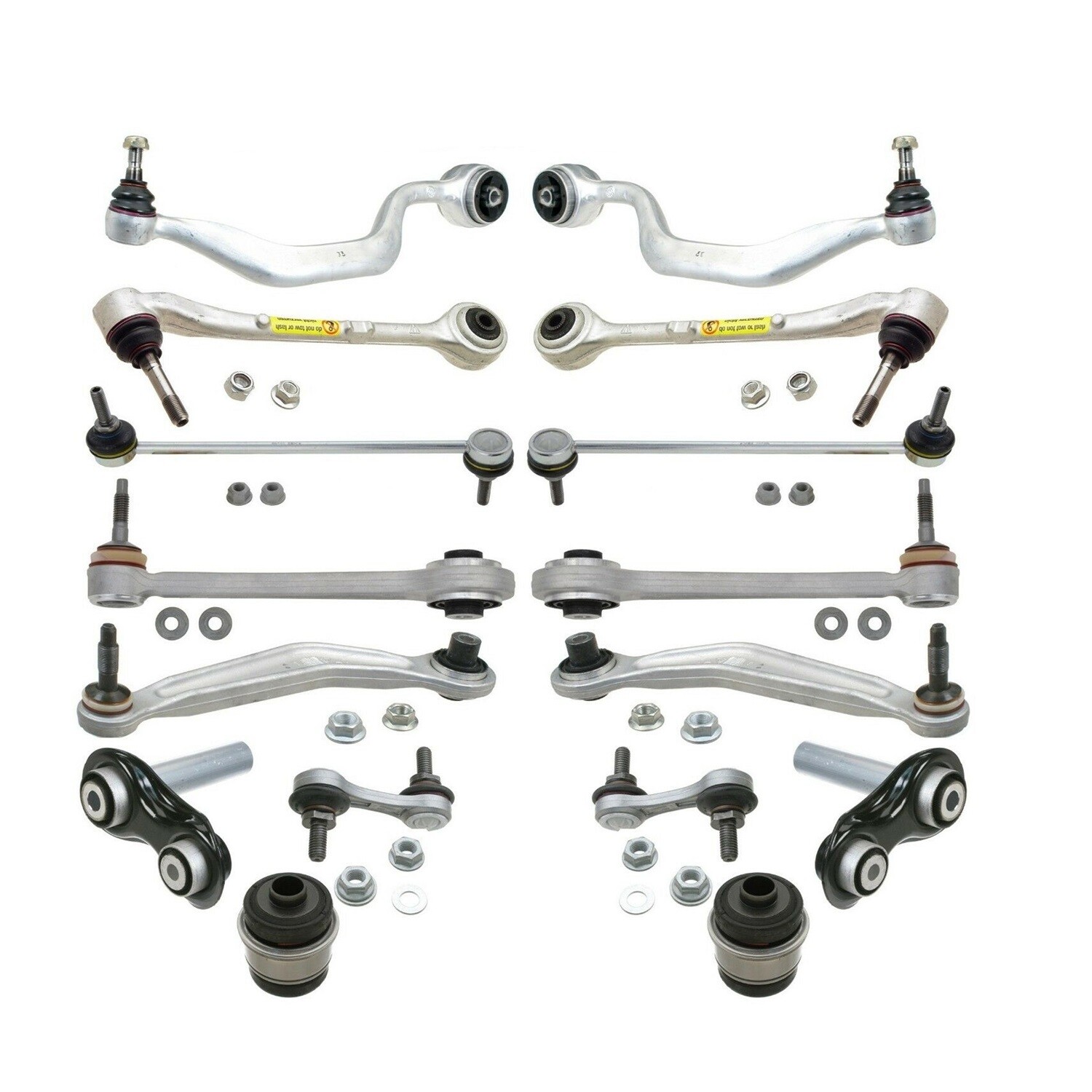Lemforder Front and Rear Suspension Control Arm Repair Kit For BMW E39 ...