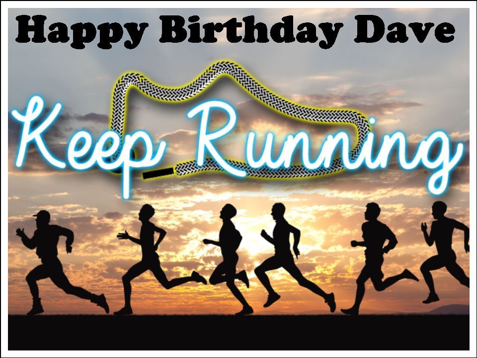 Personalised runner running jogger birthday cake topper rectangle | eBay UK