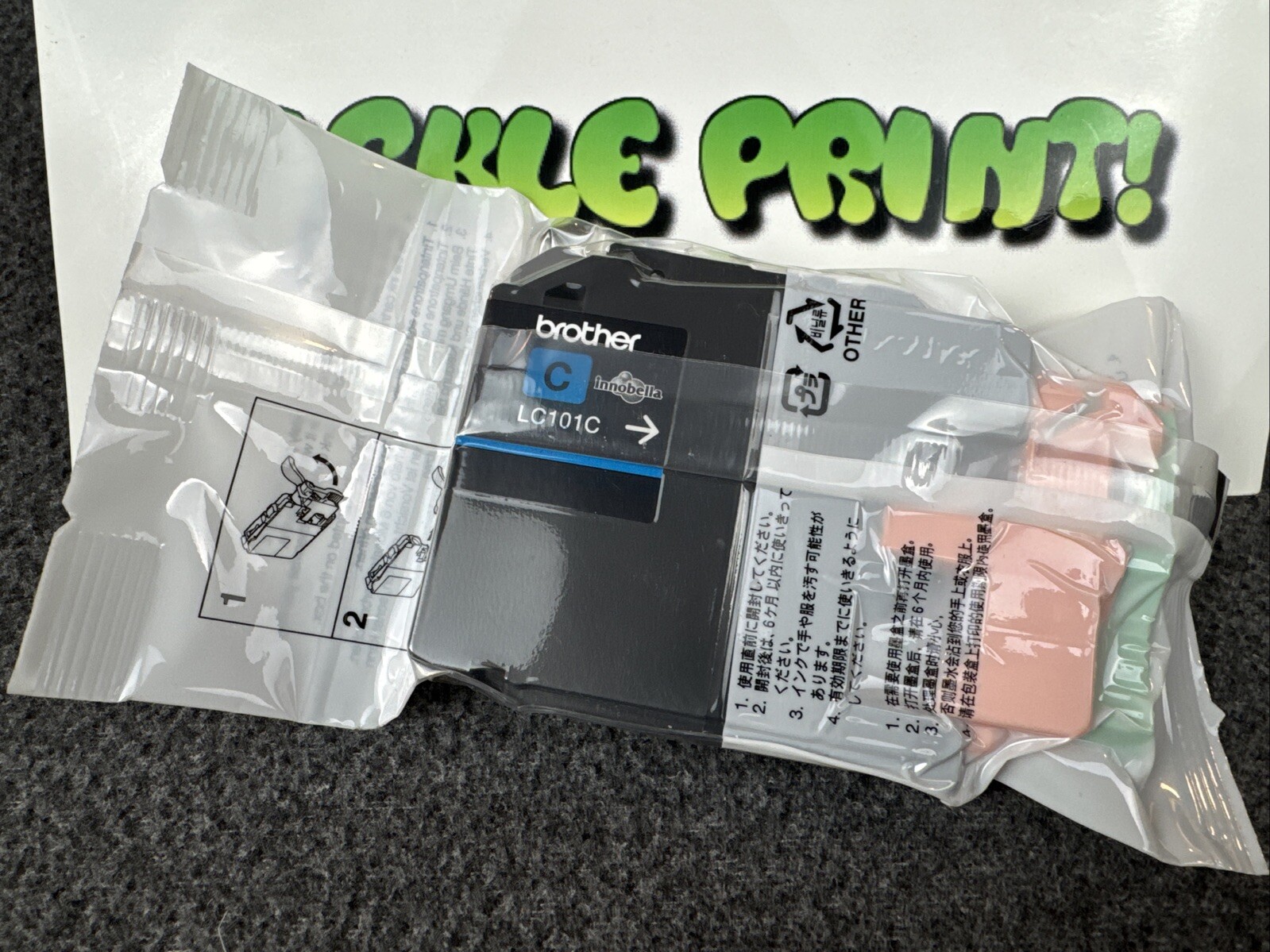 3-PK GENUINE Brother LC101 Color Ink for MFC-J650DW, MFC-J650DW, MFC ...