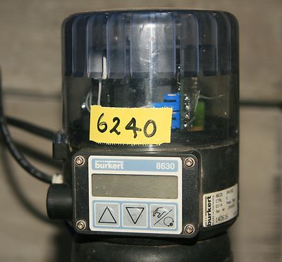 Burkert 1/4" angle seat control valve 8630 Positioner 2712B Pneumatic ...