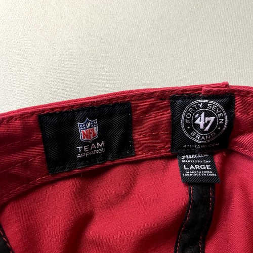 San Francisco 49ers Hat Cap Fitted 7-1/4 Red '47 NFL Team Football ...