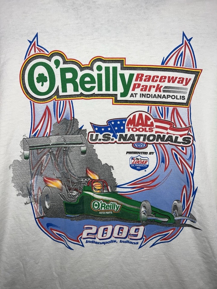 O’Reilly Raceway Park NHRA US Nationals 2009 T Shirt White 2XL Gildan ...