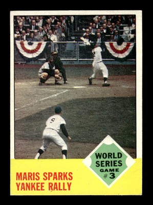1963 Topps #144 World Series Game #3: Maris Sparks Yankee Rally - EX | eBay