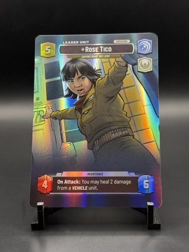 Star Wars Unlimited Jump To Lightspeed SHOWCASE Rose Tico Saving What ...