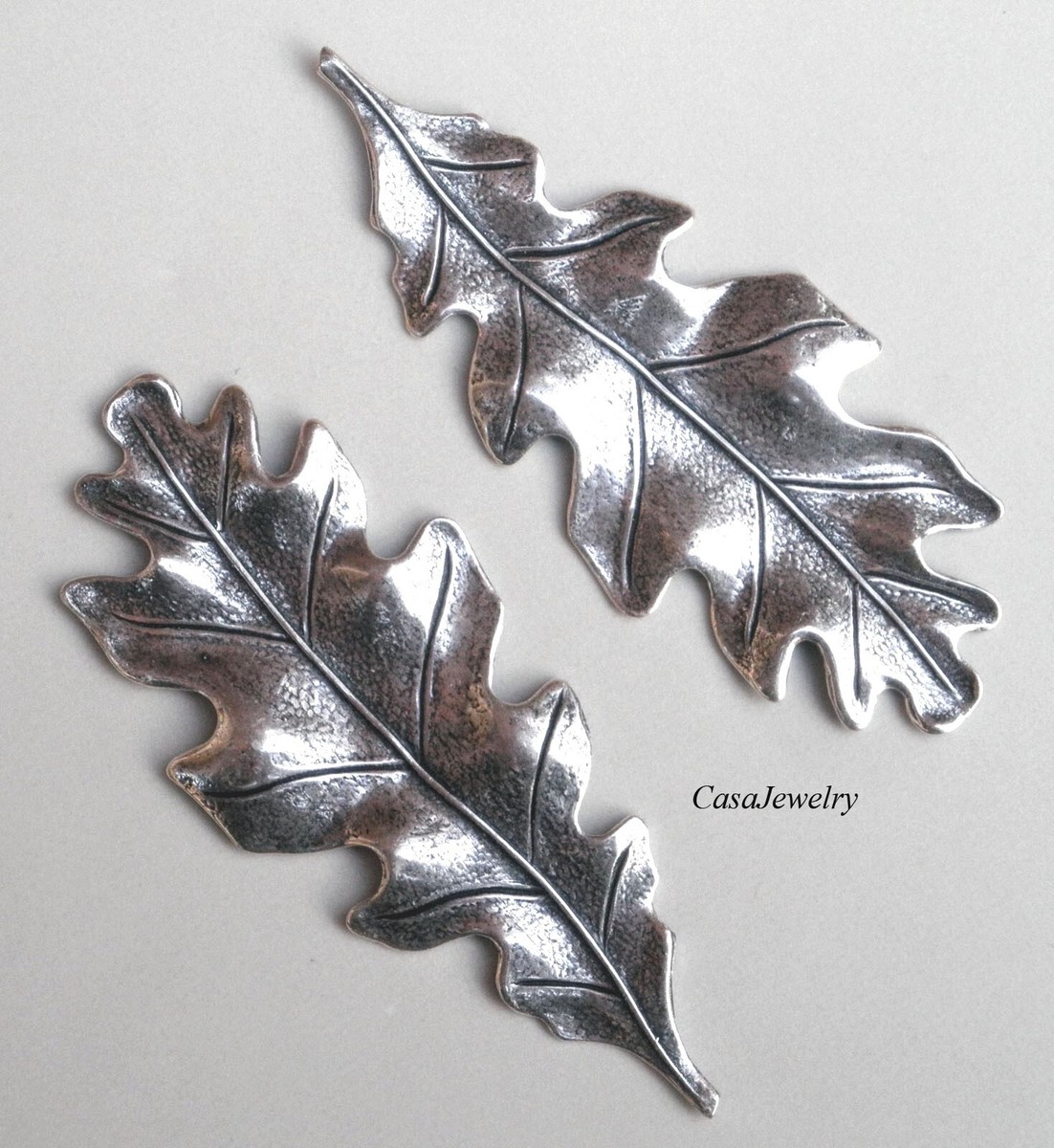 Silver Oak Leaf Sterling Silver Oak Leaf Earrings — NATURE WALK
