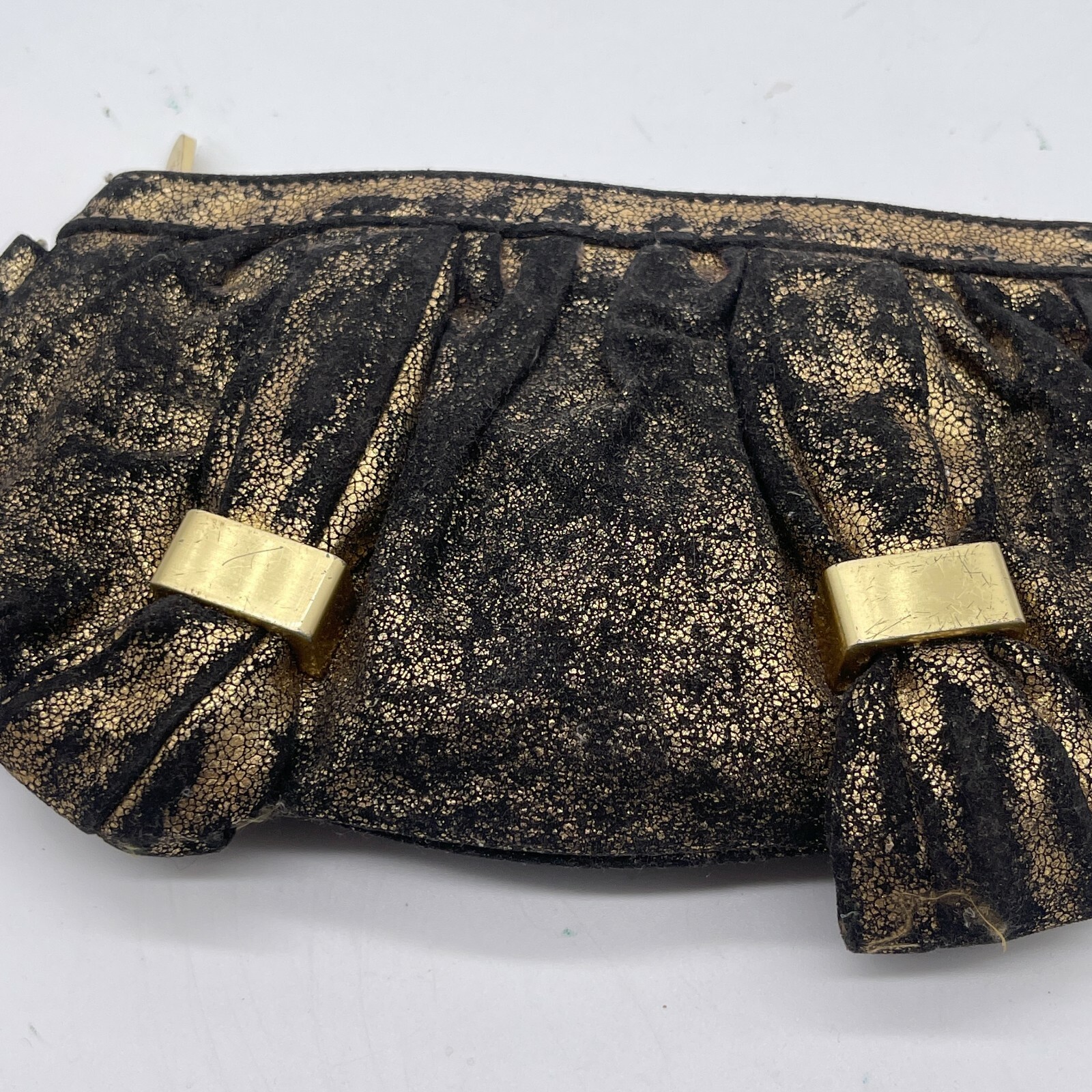 Botkier for Target Shimmer Gold Black Clutch Wristlet Wallet Mini Purse ...