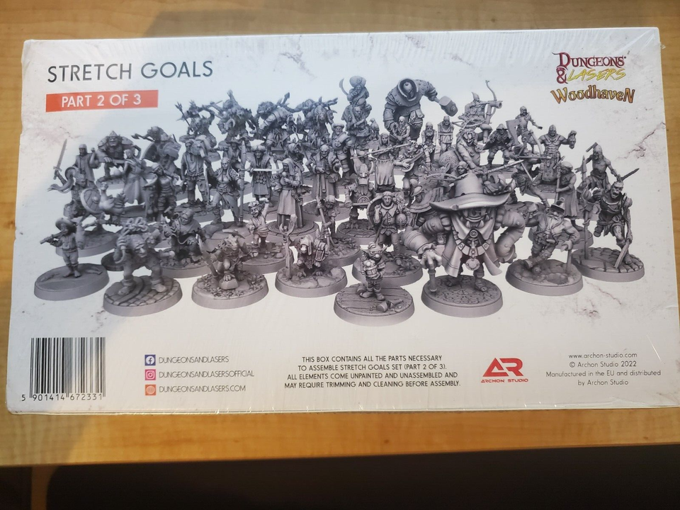 2 of 3 Dungeons and Lasers Woodhaven Fantasy Stretch Goals Kickstart | eBay