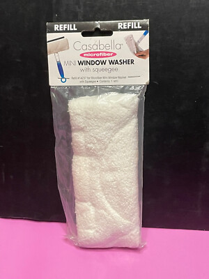 Casabella Microfiber Mini Window Washer Refill - For Squeegee Cleaning ...