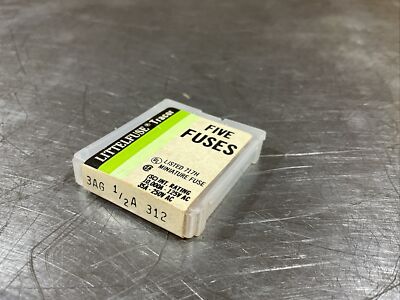 PACK OF 2 LITTELFUSE Tracor 3AG 1/2A 312 FUSES Nos Surplus | eBay