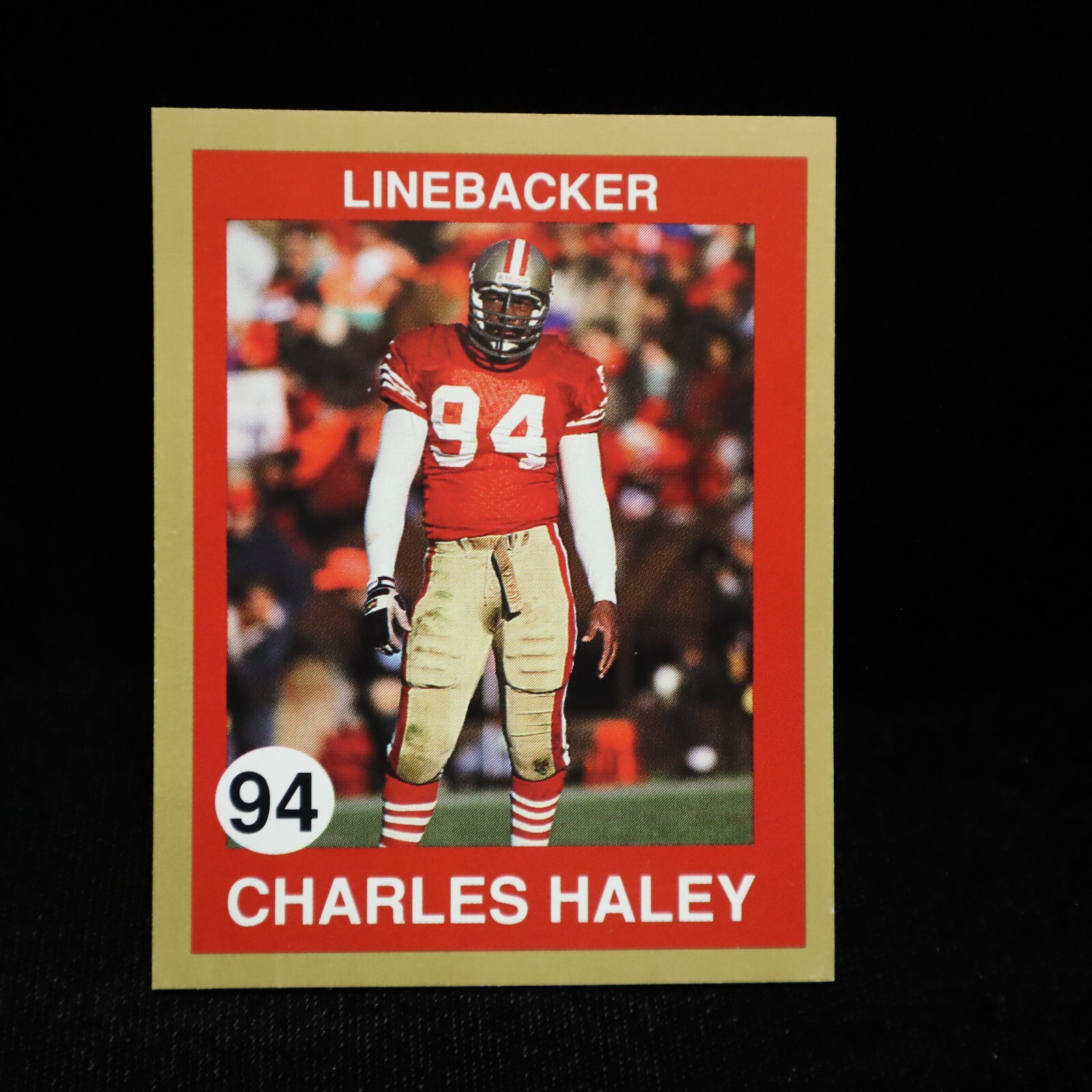 Charles Haley San Francisco 49ers RED & Gold PG&E Calendar Card #94 | eBay