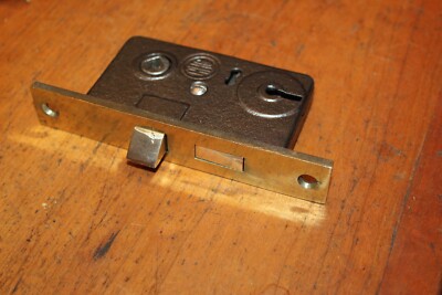 Reading Hardware RH Co #859 Brass & Iron Victorian Keyhole Mortise Lock ...