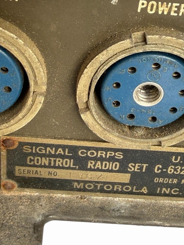 Military C-632/GRC-10 Radio Control Base U.S. Army Signal Corps ...
