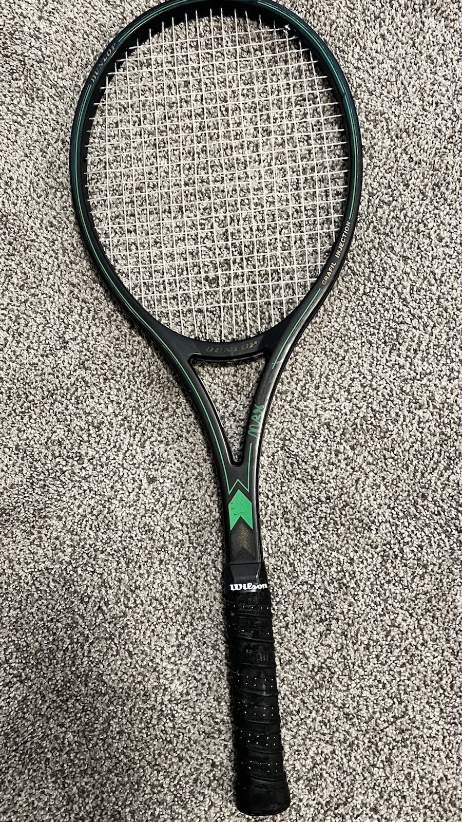 DUNLOP MAX 200G GRAFIL INJECTION TENNIS RACQUET 4 1/2 CASE RARE EUC! | eBay