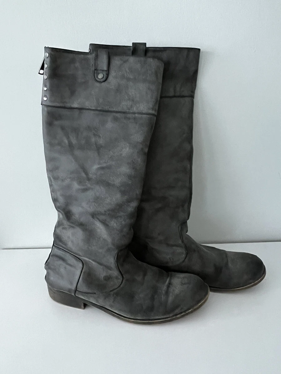Madden Girl Grey Riding Boots