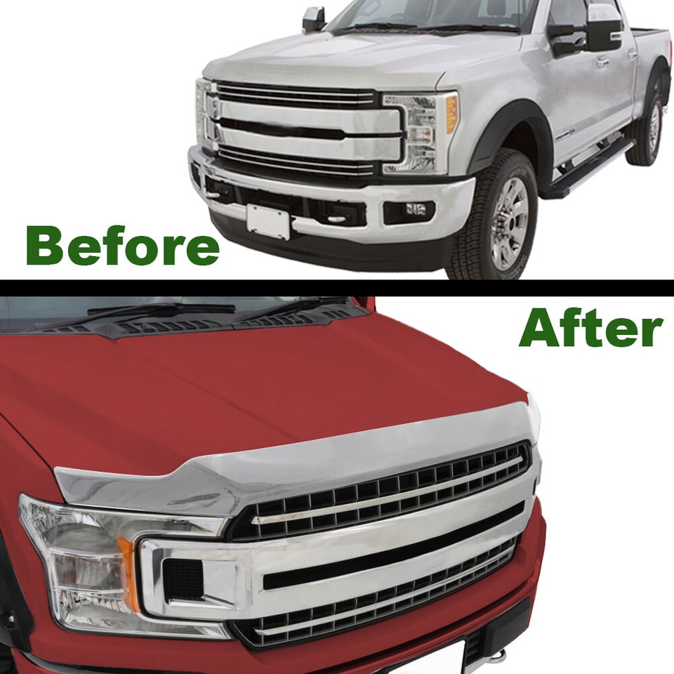 New Fit For 2017-2022 Ford F250 F350 Super Duty Hood Deflector Bug ...