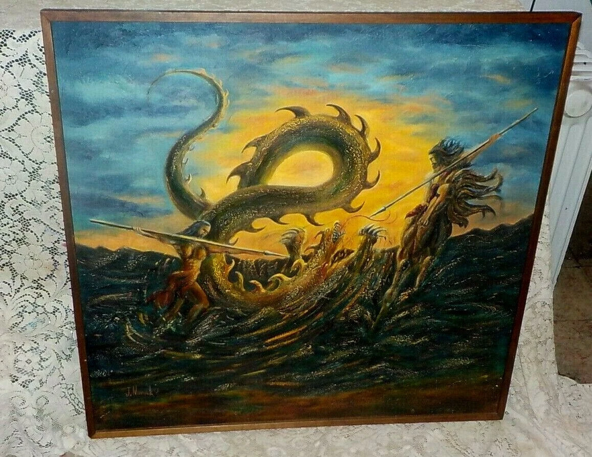 Sea Monster Painting