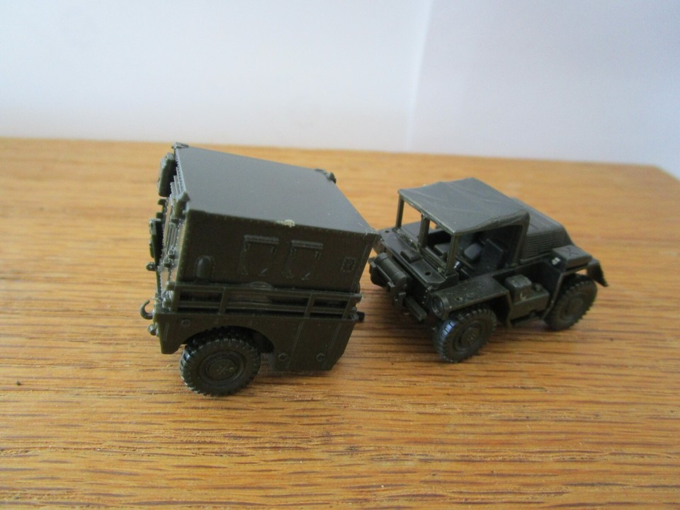 HO 1/87 Scale Built ROCO DBGM Minitanks Transport Vehicle + Trailer ...