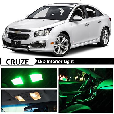 12x Green LED Lights Interior Package Kit for 2011-2017 Chevy Cruze | eBay