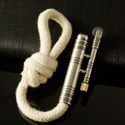 Portable Metal Windproof Kerosene Match Rope Lighter Outdoor Camping ...